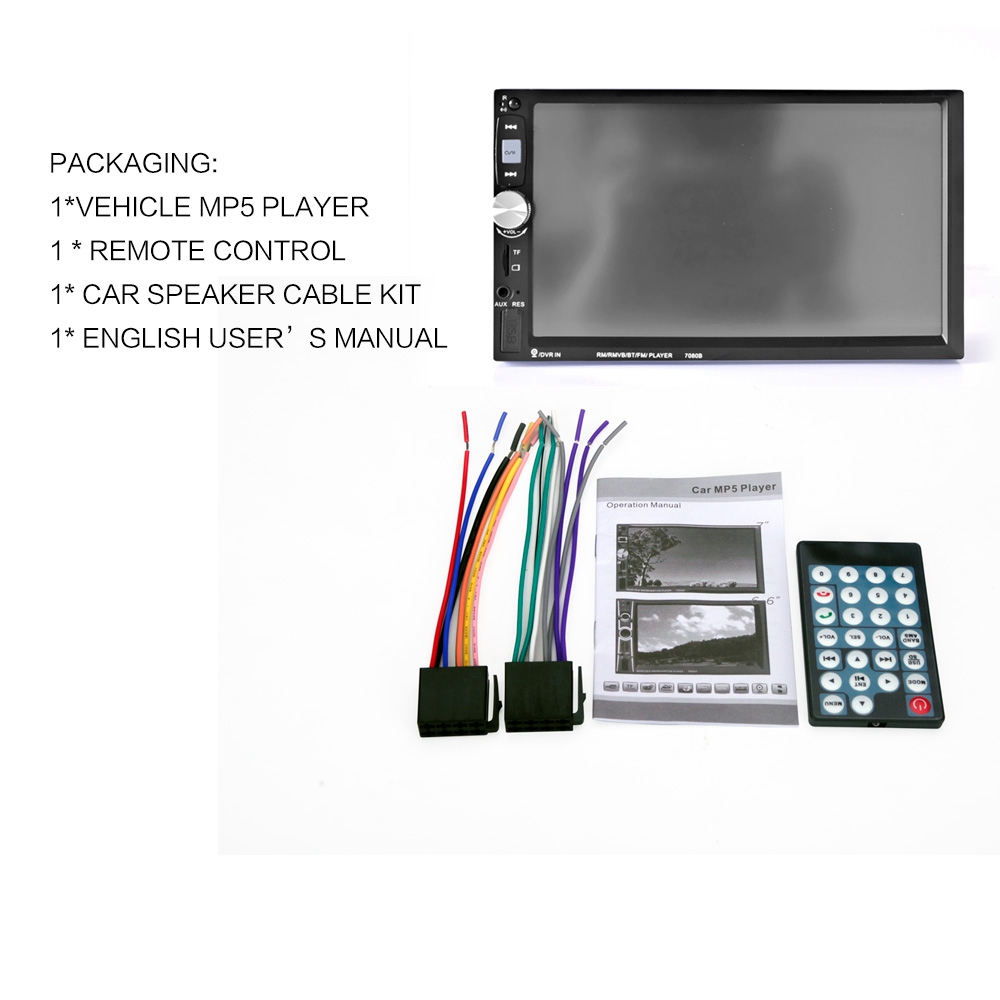 7080B 7 Inch Digital TFT Touch Screen Car Multimedia Player 7080B 7 Inch Digital TFT Touch Screen Car Multimedia Player