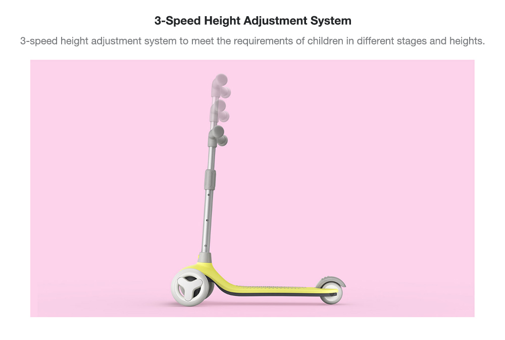 Xiaomi Mitu Kids 3 Wheels Scooter Multiple Security Protection