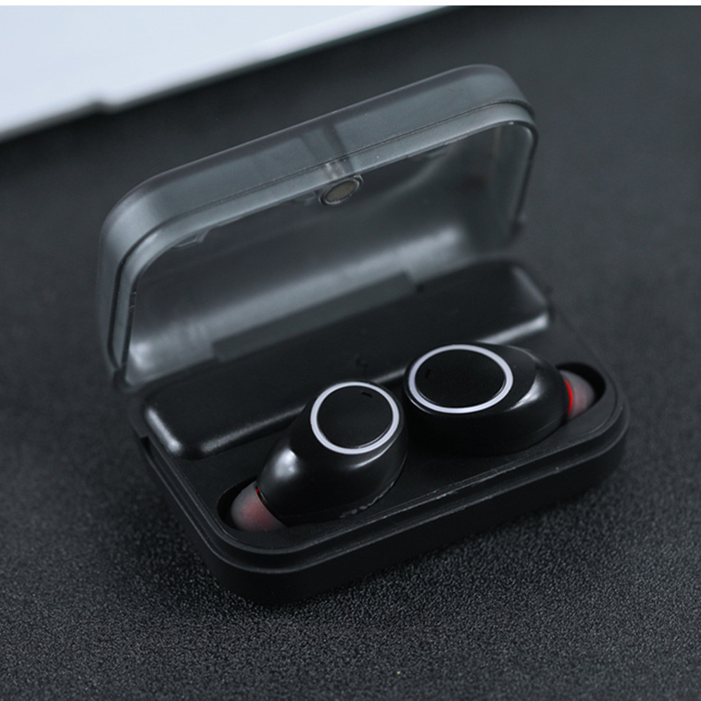 AWEI TWS Sport V5.0 Bluetooth Earphones with Charge Storage Black