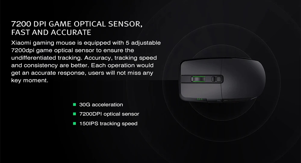 Xiaomi Gaming Mouse Wired/Wireless Dual Mode Switch
