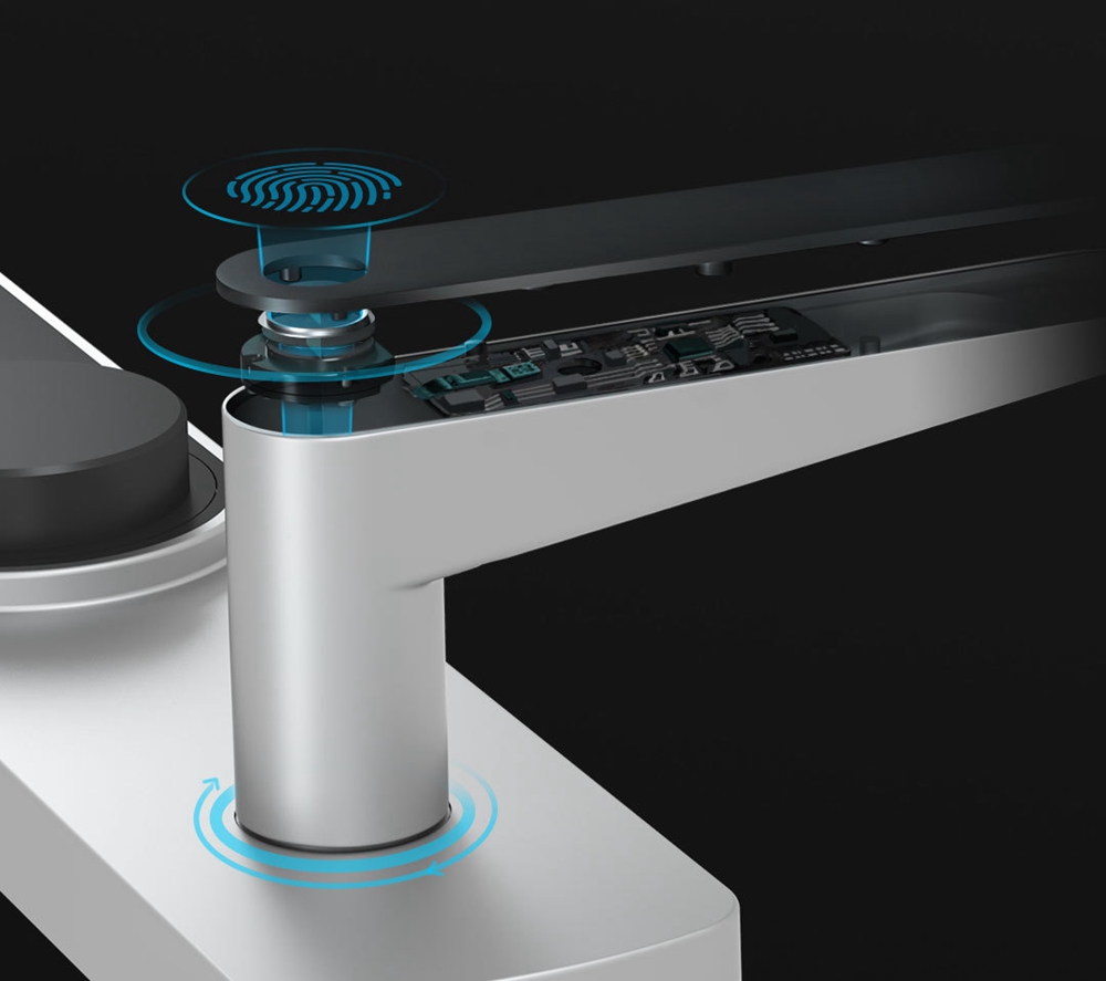 Xiaomi Jushu Smart Security Turntable Lock K1 Left Silver