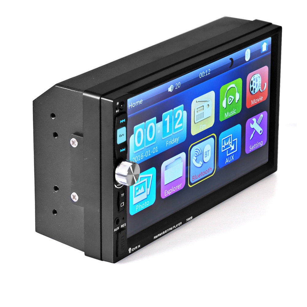 7080B 7 Inch Digital TFT Touch Screen Car Multimedia Player