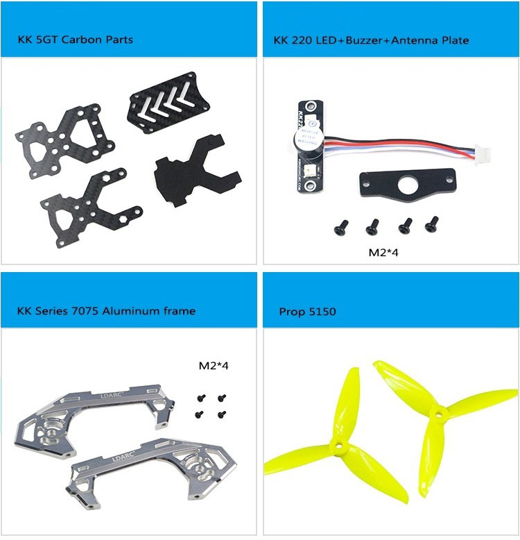 Kingkong LDARC KK 5GT 213mm Carbon Fiber True X Frame Kit