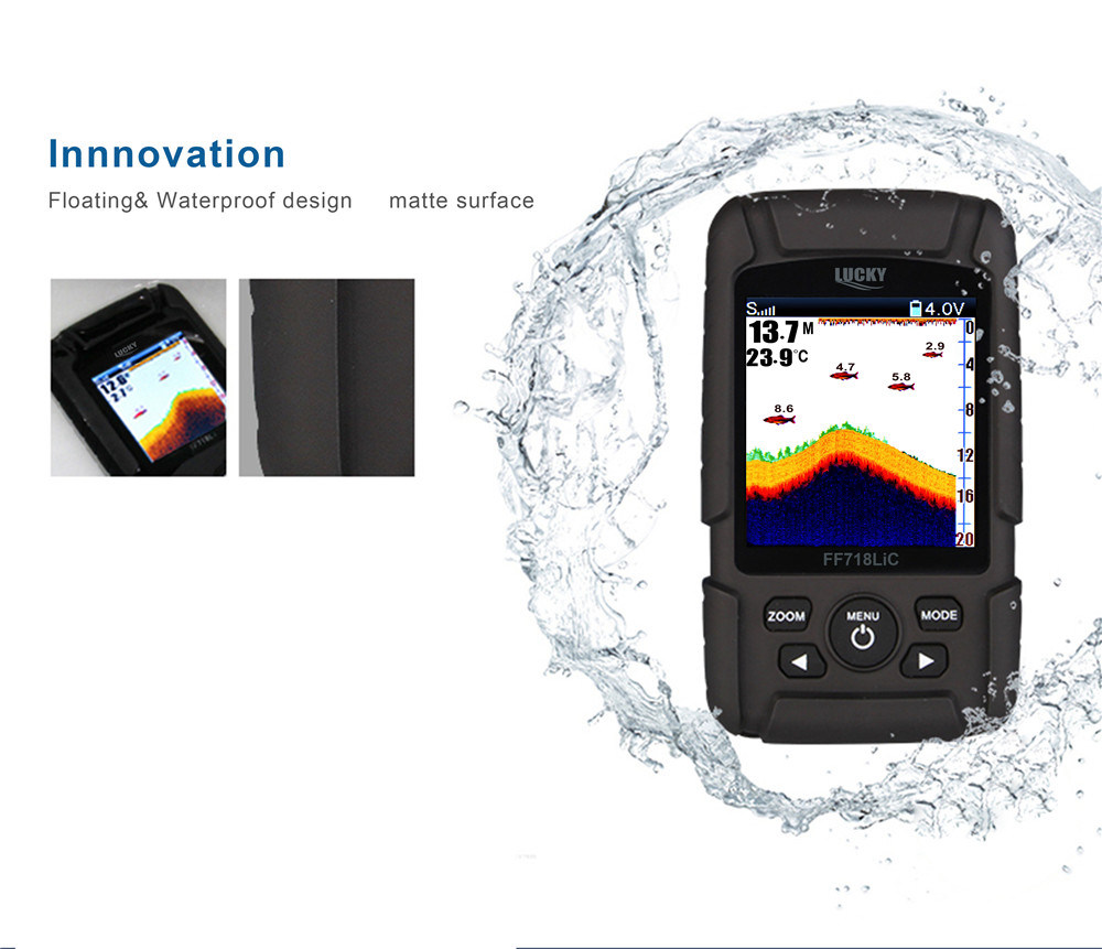 LUCKY FF718LiC-T Portable Underwater Wired Sonar Sensor Fish Finder