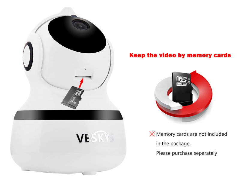 VESKYS N23 1080P WiFi IP Camera White