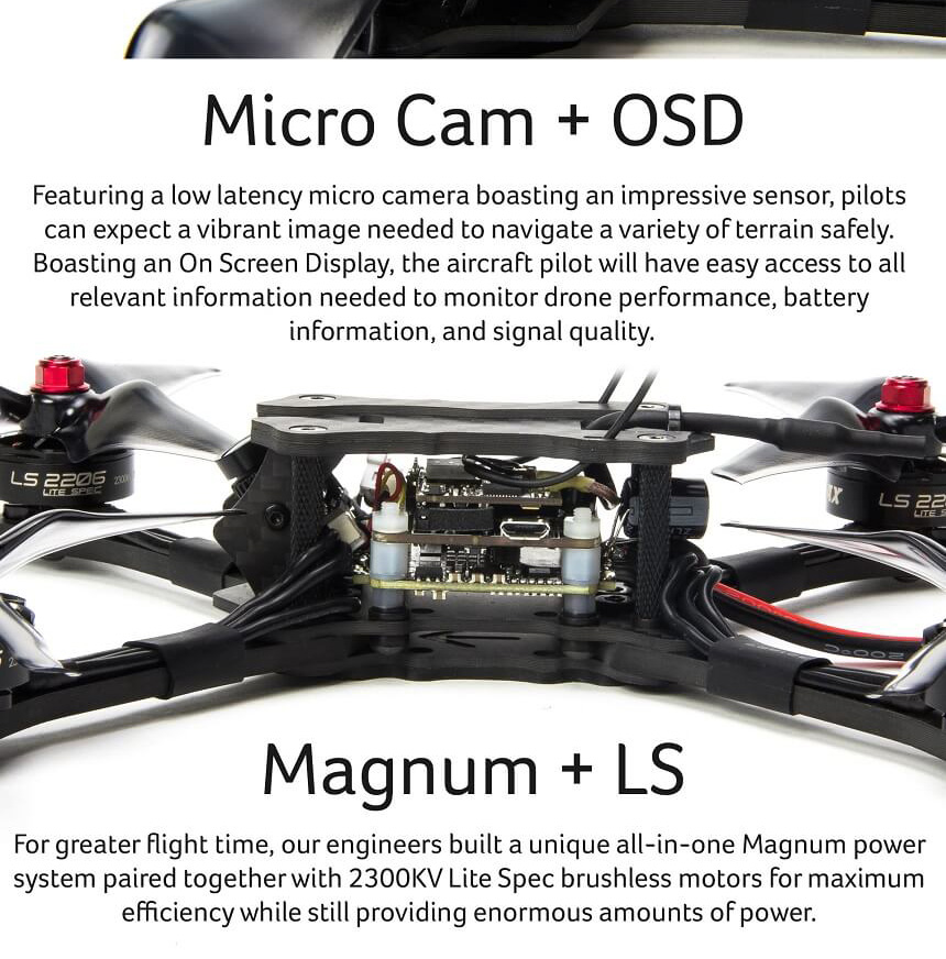 Emax HAWK 5 Brushless FPV Racing Drone F4 OSD PNP