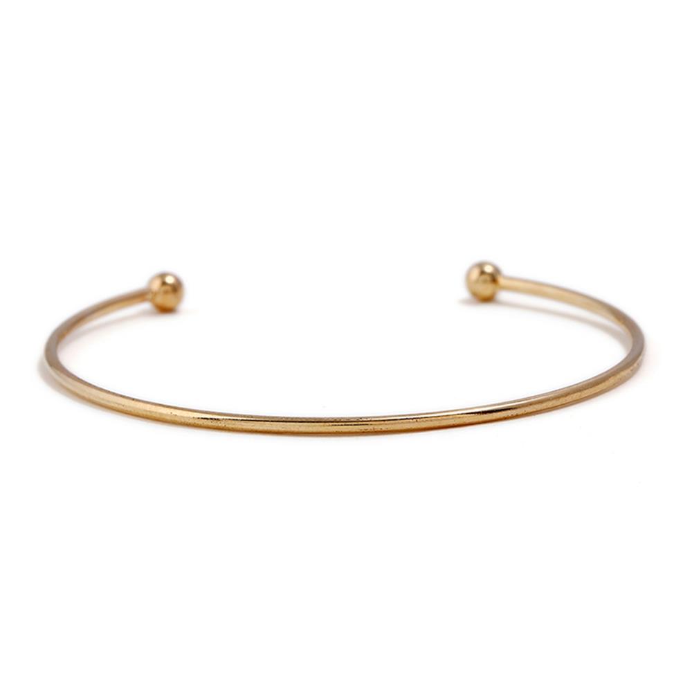 Women's Open Leaf Shape Bracelet Suit Gold