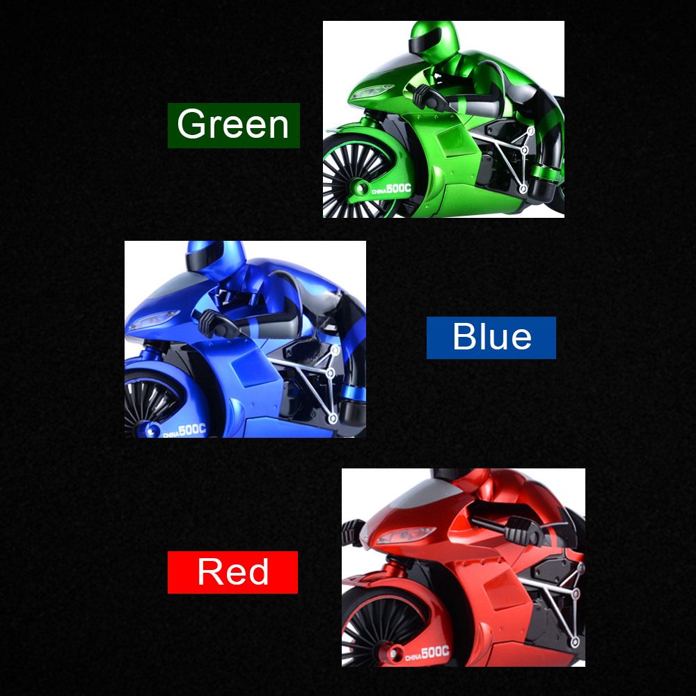 CSRC-22 2.4G 1:16 Drift RC Motorcycle LED Light RTR Blue