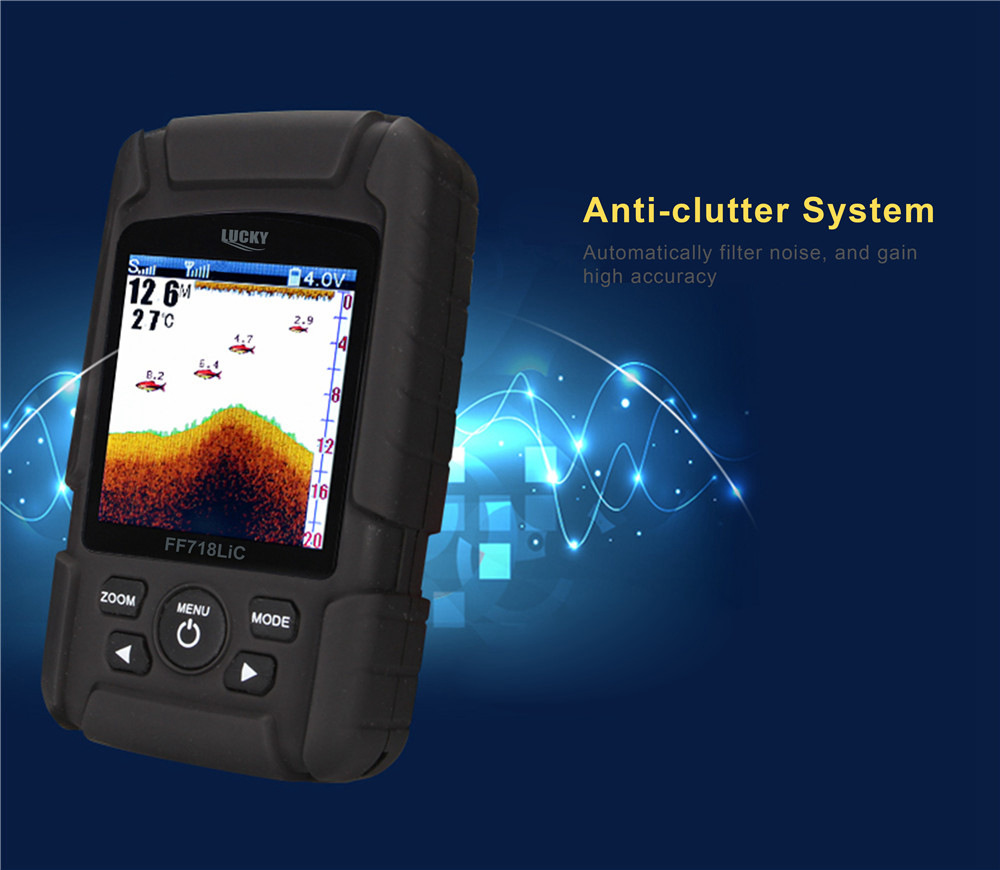 LUCKY FF718LiC-T Portable Underwater Wired Sonar Sensor Fish Finder