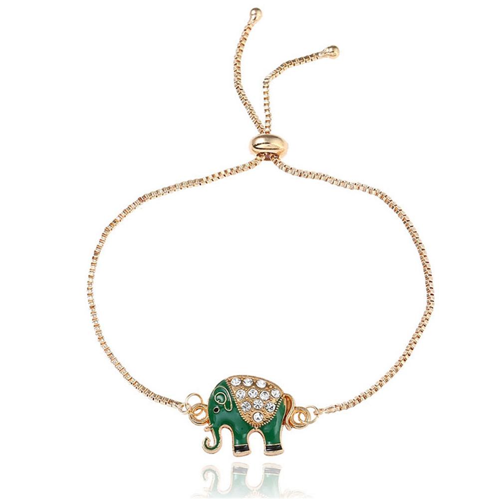 Women's Diamond Elephant Shape Bracelets Multied Colour