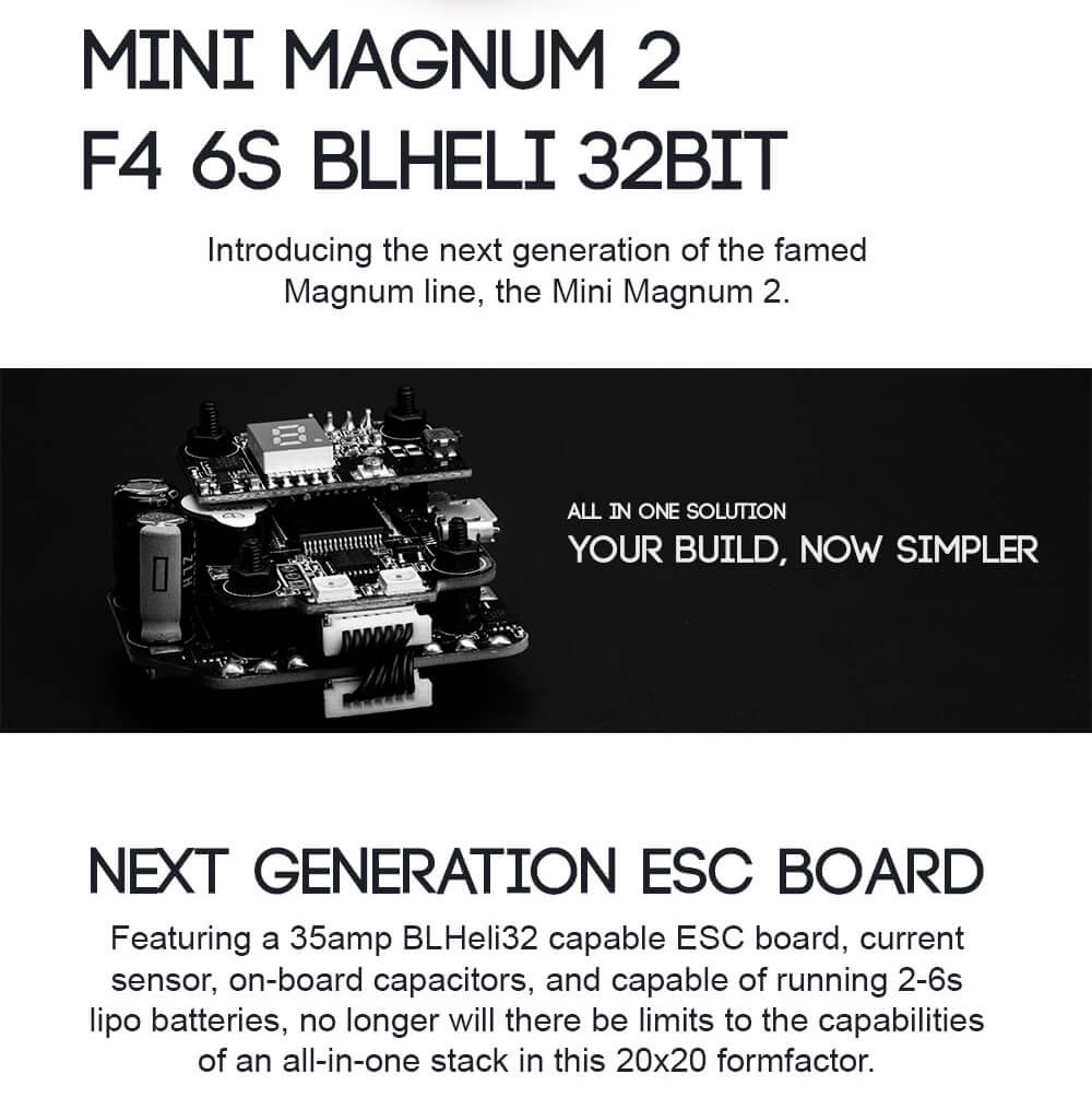 Emax Mini Magnum 2 F4 Flytower F4 Flight Controller OSD ESC VTX