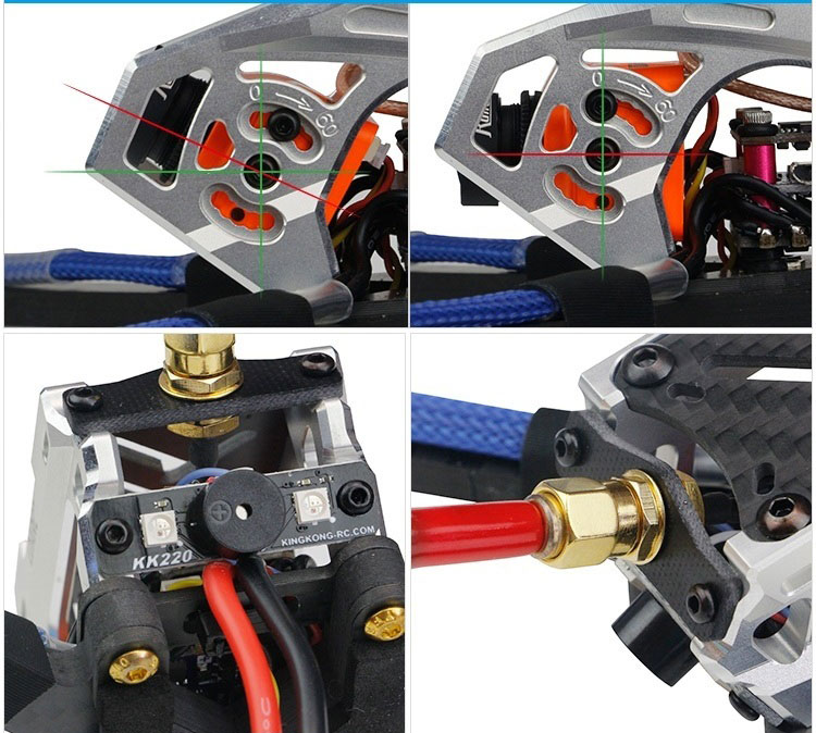 Kingkong LDARC KK 220 220mm Carbon Fiber True X Frame Kit