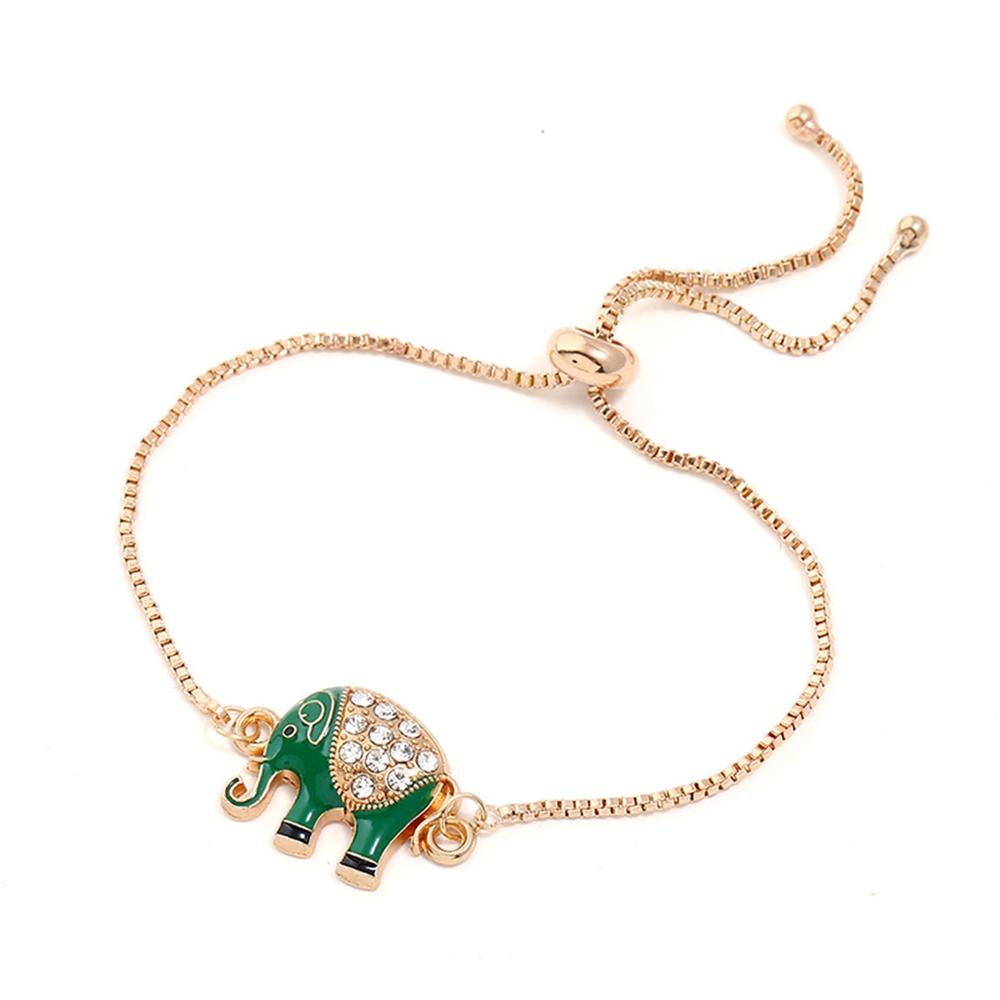 Women's Diamond Elephant Shape Bracelets Multied Colour