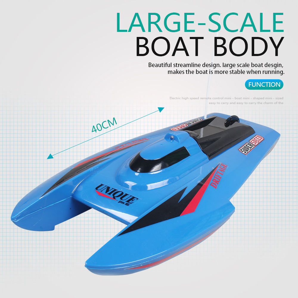 ShenQiWei CT3352 27Mhz 4CH Double Propeller RC Racing Boat Red