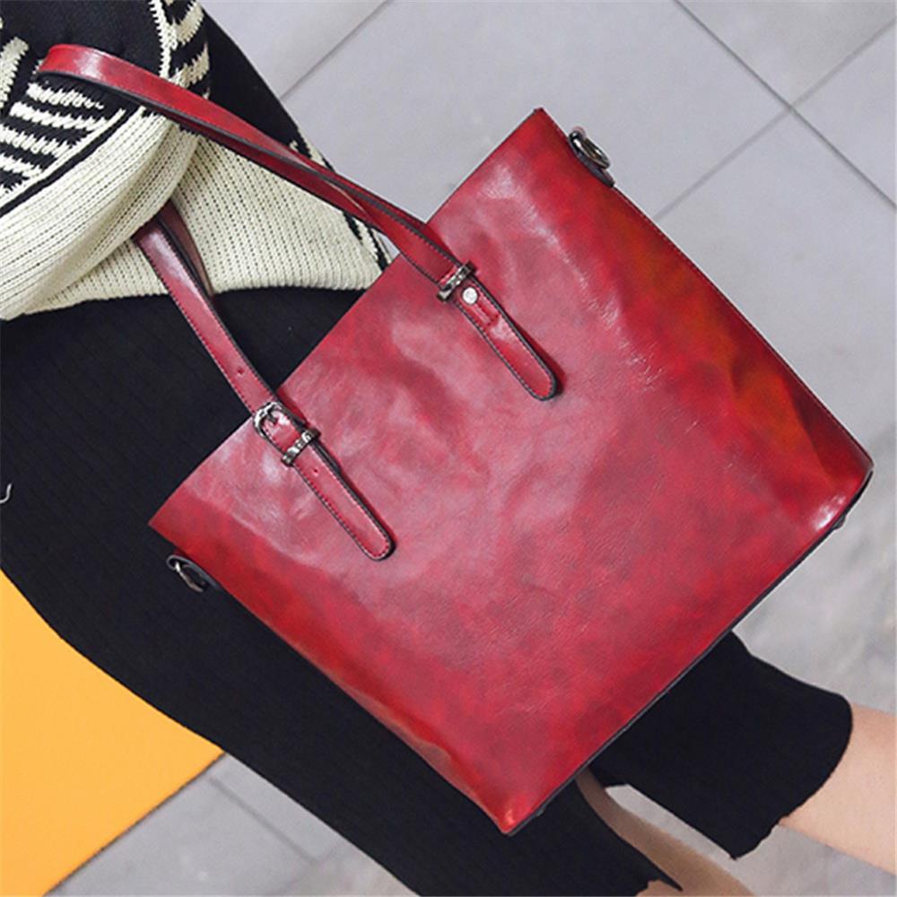 Fashion Tote Purse Satchel Bag Women's Handbag-Red