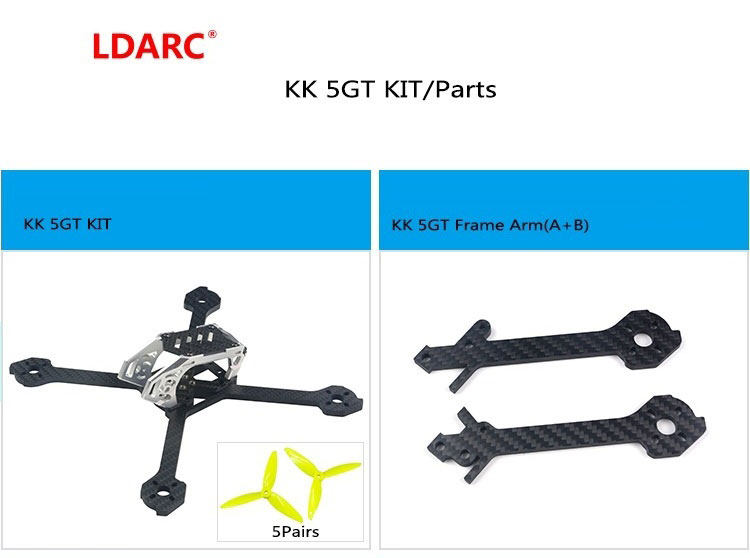 Kingkong LDARC KK 5GT 213mm Carbon Fiber True X Frame Kit