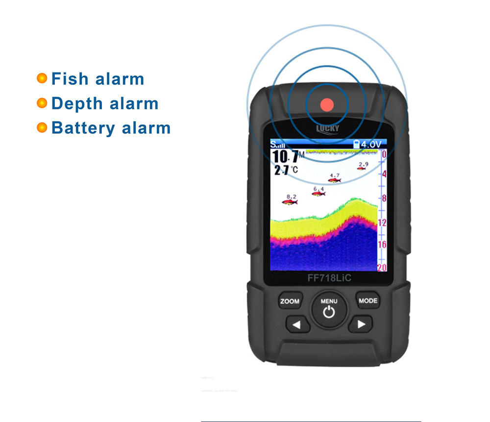 LUCKY FF718LiC-T Portable Underwater Wired Sonar Sensor Fish Finder