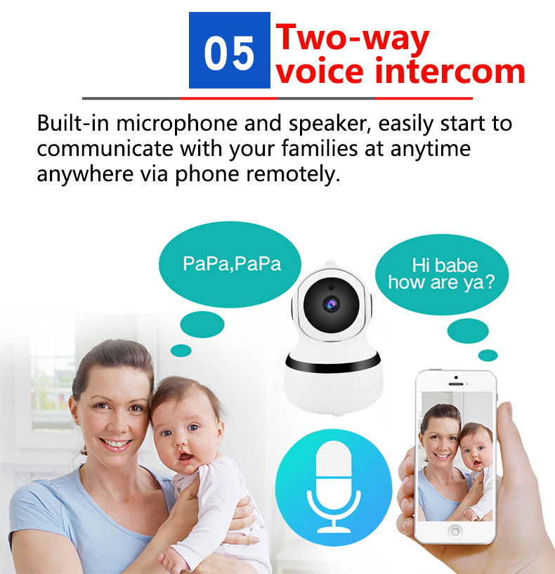 VESKYS N23 1080P WiFi IP Camera White