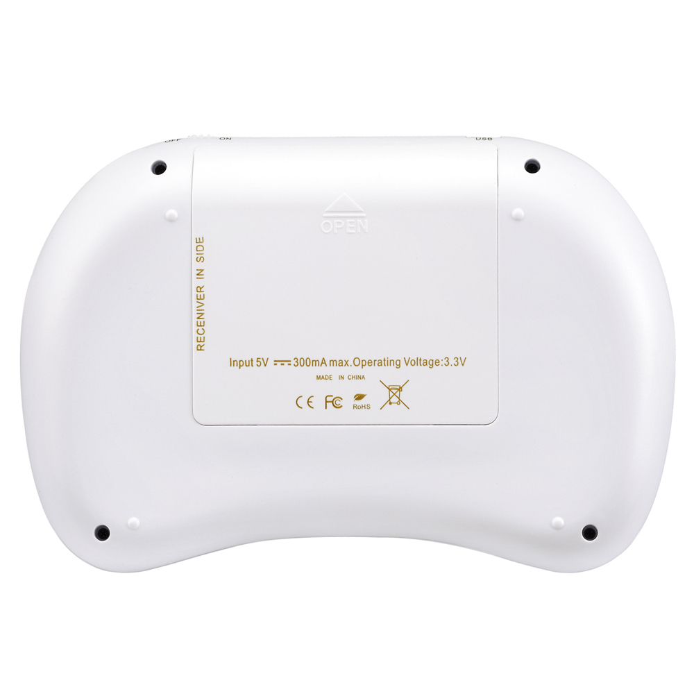 iPazzPort KP-810-21D English 2.4G Wireless Keyboard Dry Battery-White