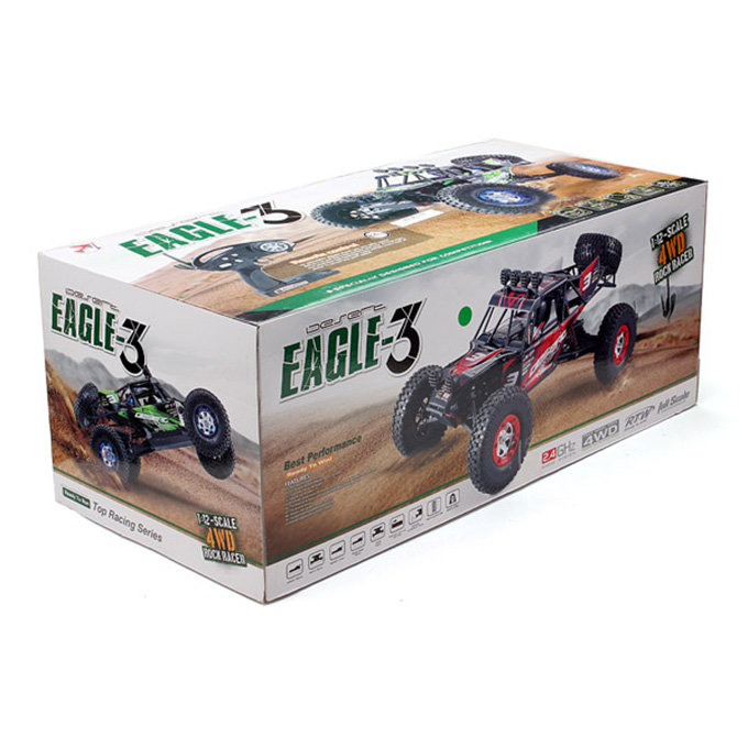 Feiyue FY03 Eagle-3 1/12 Off-Road Truck 2.4G 4WD Desert Safari Racer RC Car - Green