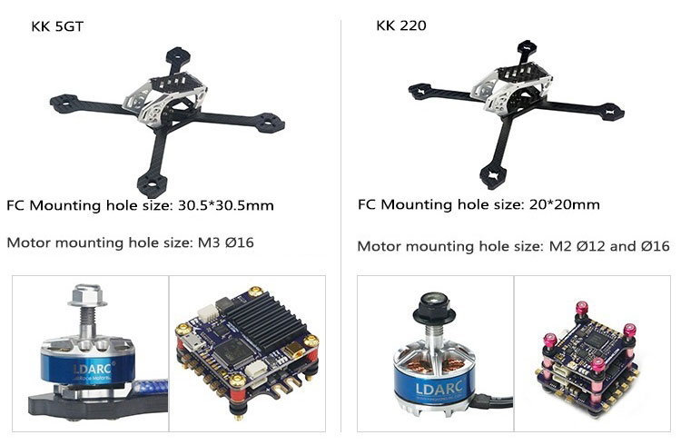 Kingkong LDARC KK 5GT 213mm Carbon Fiber True X Frame Kit