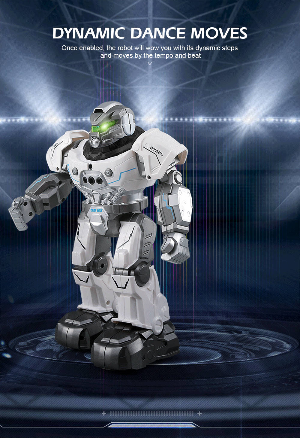 JJRC R5 CADY WILI Programmable Dancing RC Robot Blue