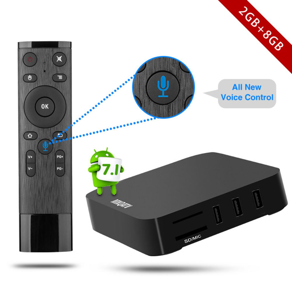 MXQATV Amlogic S905W Android TV 7.1 2GB/8GB TV BOX