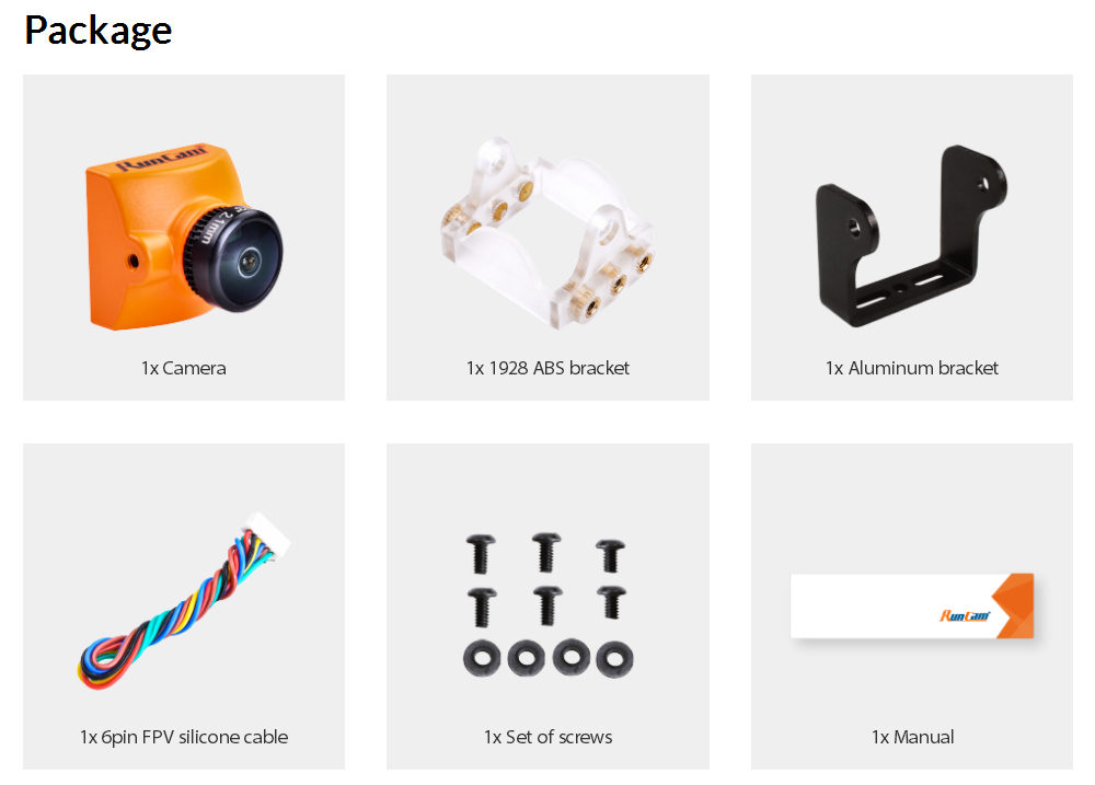 RunCam Racer Super WDR OSD 2.1mm 700TVL FPV Camera RC NTSC