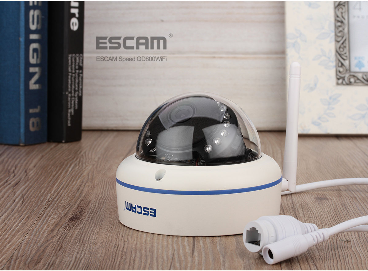 ESCAM Speed QD800WIFI 2MP 1080P WiFi Outdoor IP IR Dome Camera