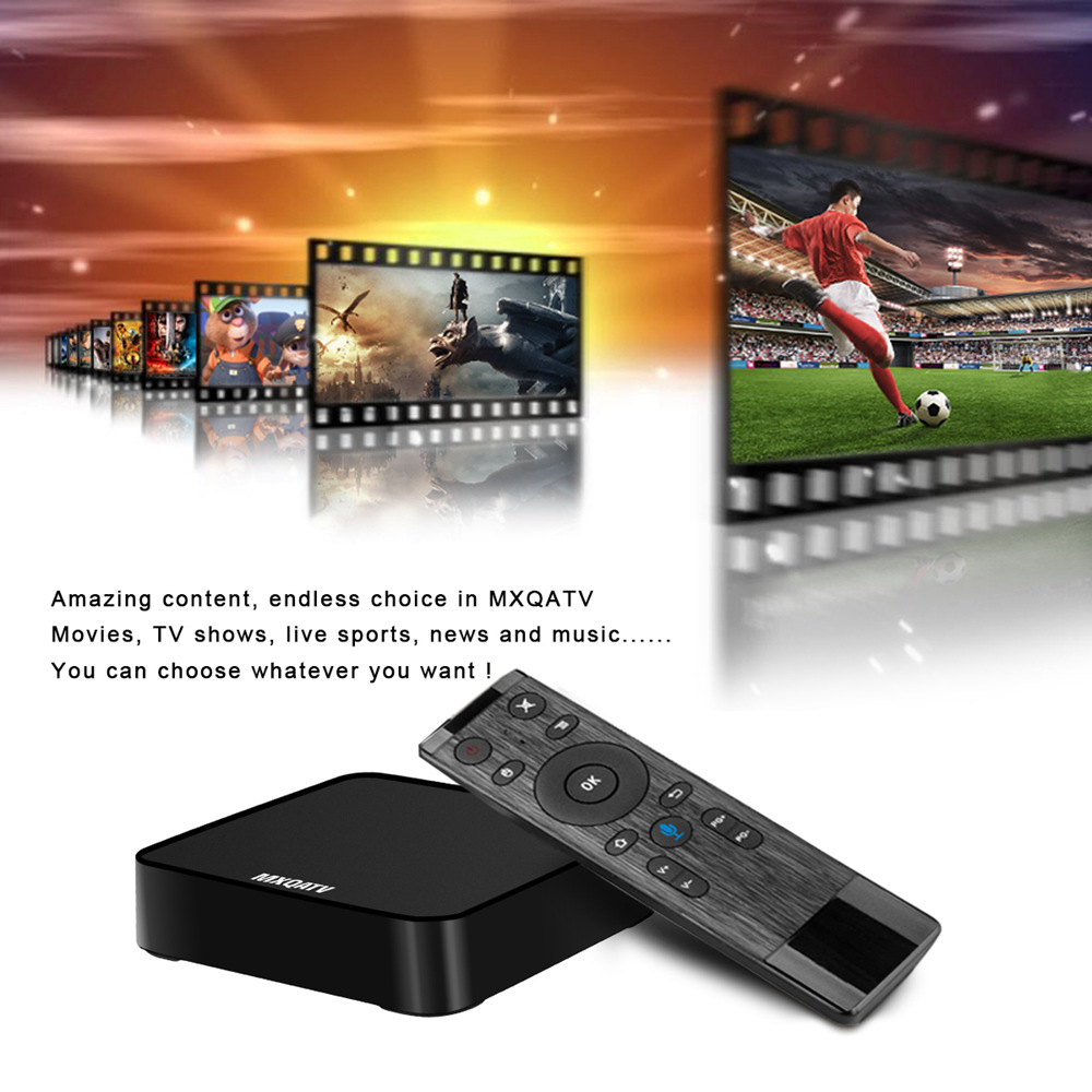 MXQATV Amlogic S905W Android TV 7.1 2GB/8GB TV BOX