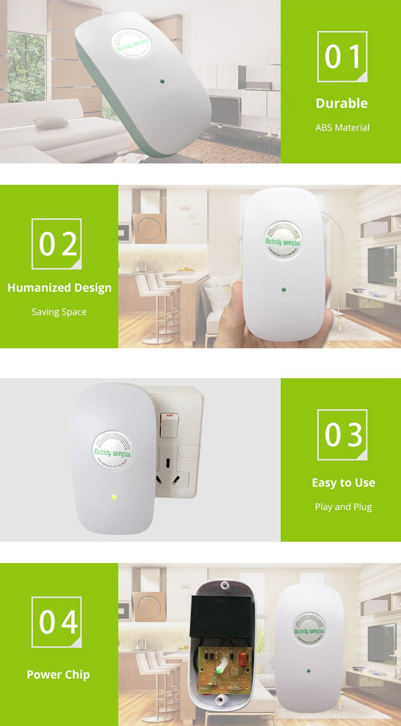 Home Intelligent Electricity Saving Box White