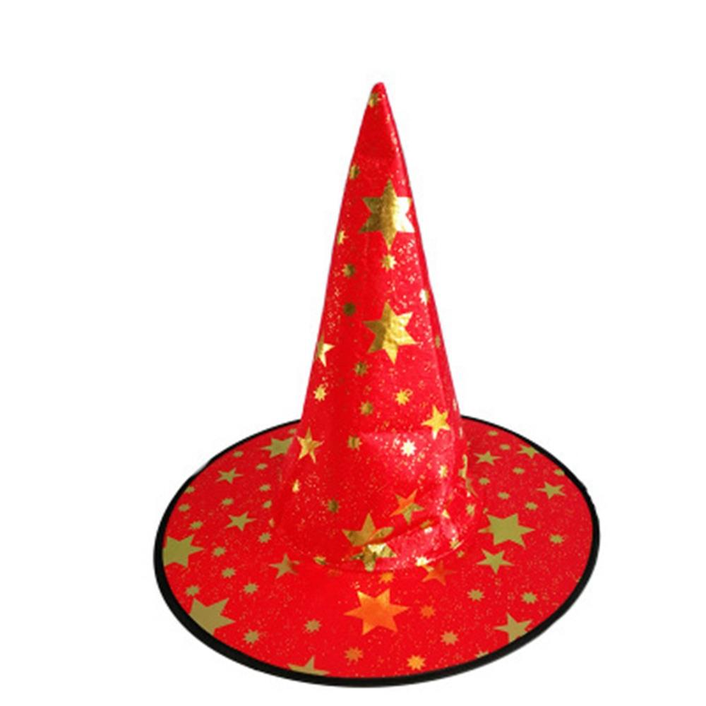 Halloween Hat Party Costume Stars Hat Sitch Cap Red