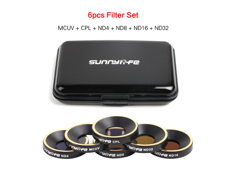 Sunnylife 6PCS Lens Filter Set for Parrot ANAFI RC Drone