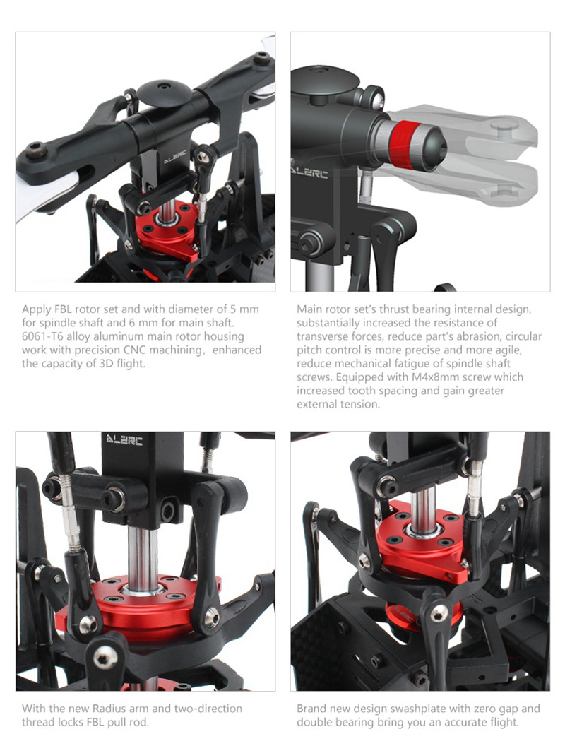 ALZRC Devil X360 3D Flying RC Helicopter Standard Combo