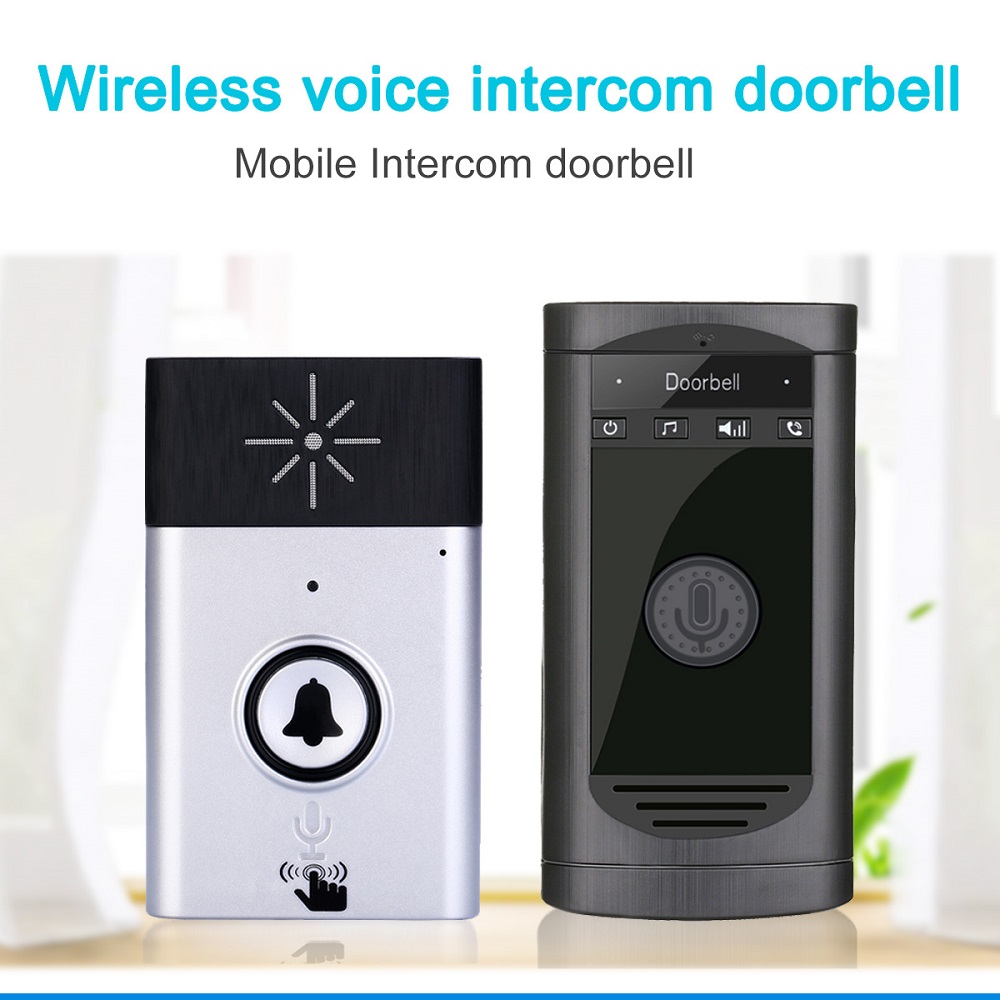 H6S 1v1 Wireless Voice Intercom Doorbell Golden Black