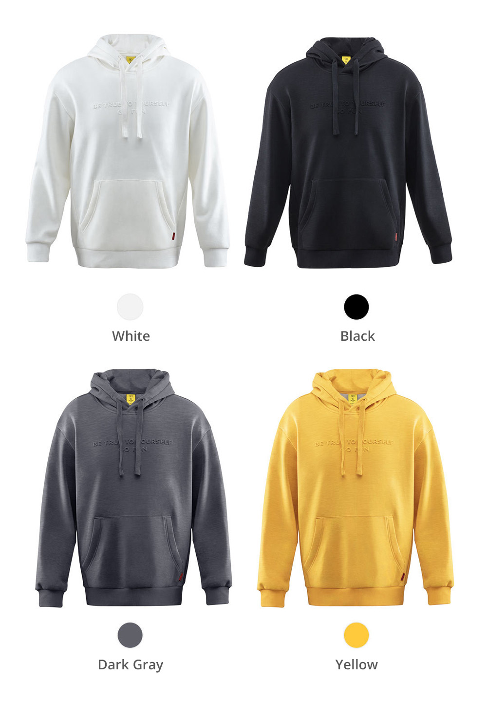 Xiaomi 90FUN Unisex Oversized Hoodies Dark Gray