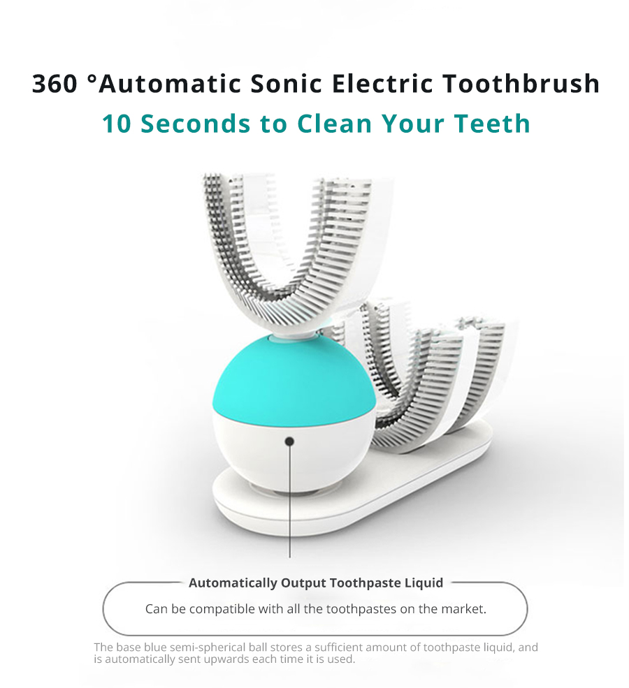 Automatic Sonic Electric Toothbrush White