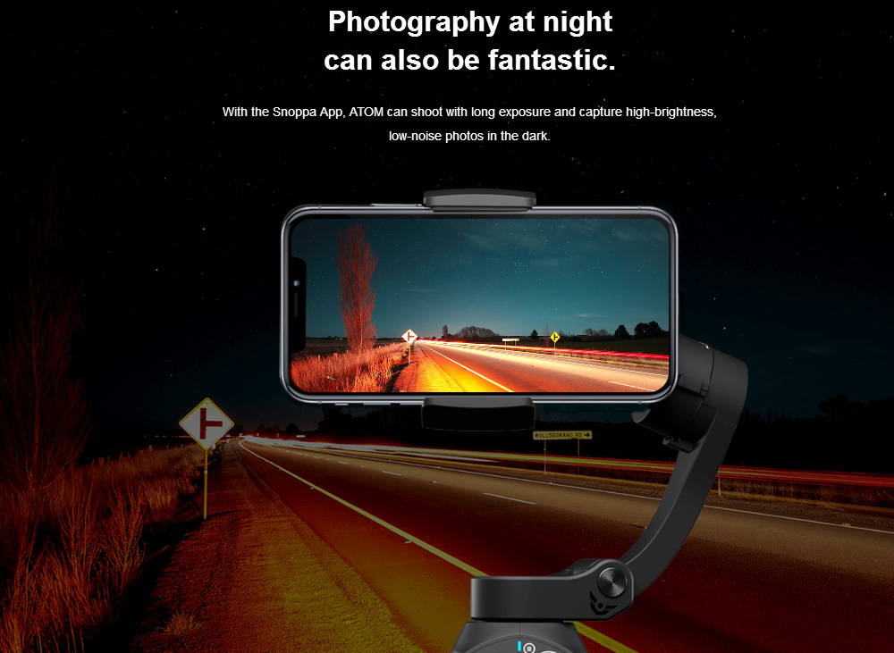 Snoppa Atom 3-Axis Gimbal Stabilizer Mystery Black