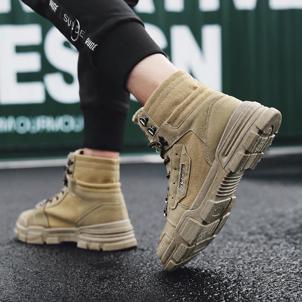 S2800 Men's Old Style Martin Boots EU43 Khaki