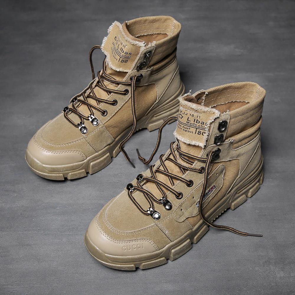 S2800 Men's Old Style Martin Boots EU43 Khaki