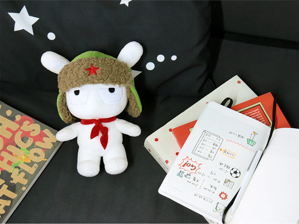 XIAOMI White Stuffed Plush Toy Classic MITU Kids Gift