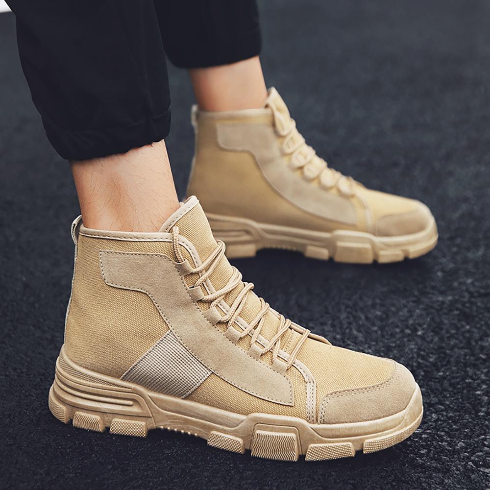 S2803 Men's Old Style Martin Boots EU43 Khaki