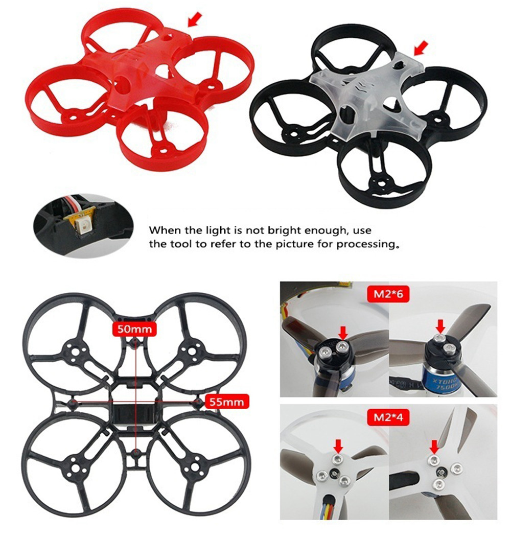 LDARC/Kingkong GT7 Tiny 75mm Frame Kit for FPV RC Drone