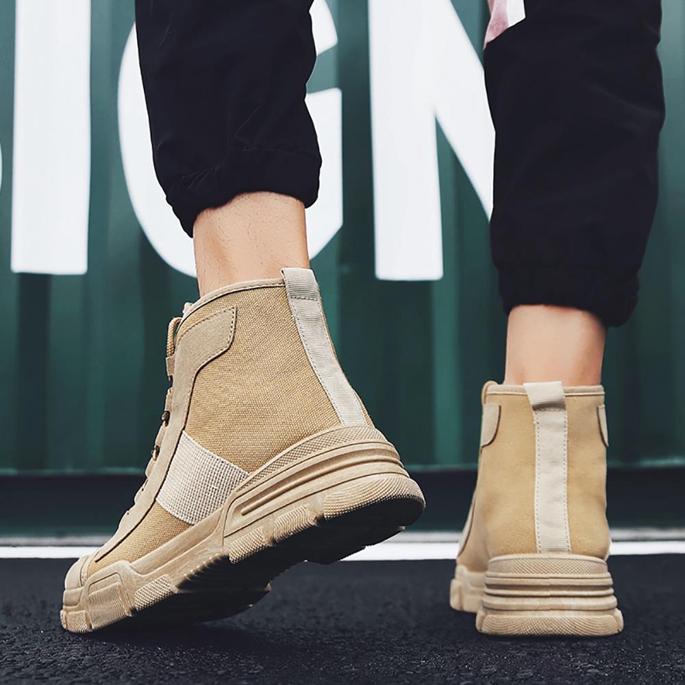 S2803 Men's Old Style Martin Boots EU43 Khaki