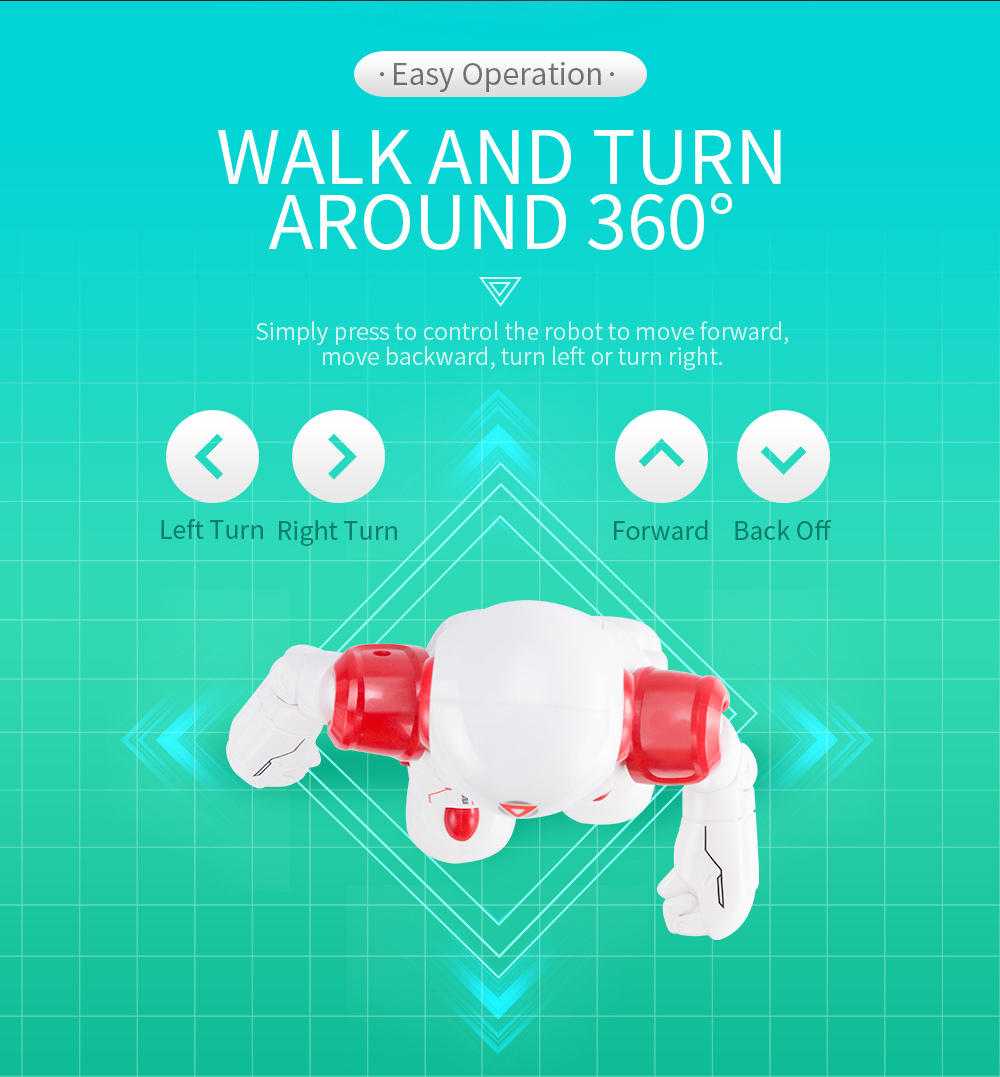 JJRC R12 Cady Wiso Programmable Dancing RC Robot Red