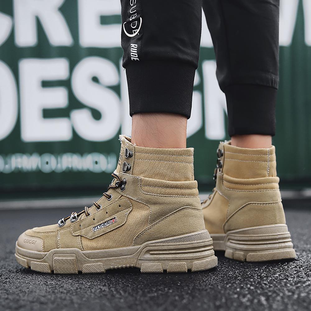 S2800 Men's Old Style Martin Boots EU43 Khaki