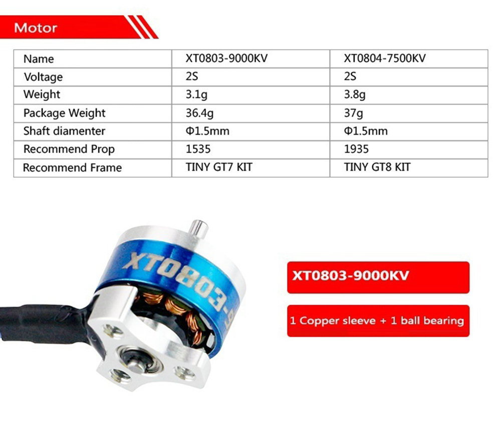 LDARC/Kingkong GT7 Tiny 75mm Frame Kit for FPV RC Drone