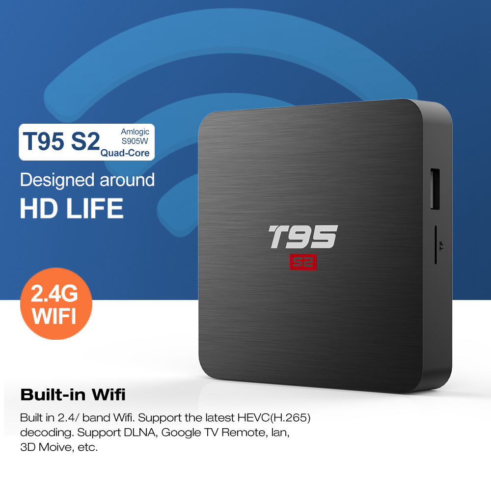 T95 S2 Amlogic S905W 1GB/8GB Android 7.1 TV Box