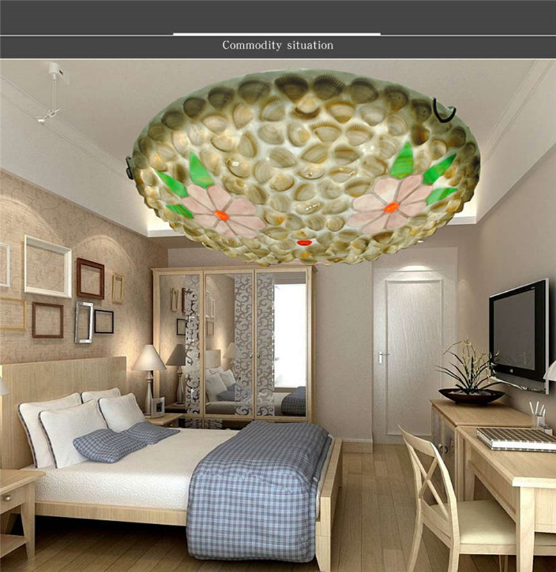 FUMAT Colorful Seashell Ceiling Light Size 40CM