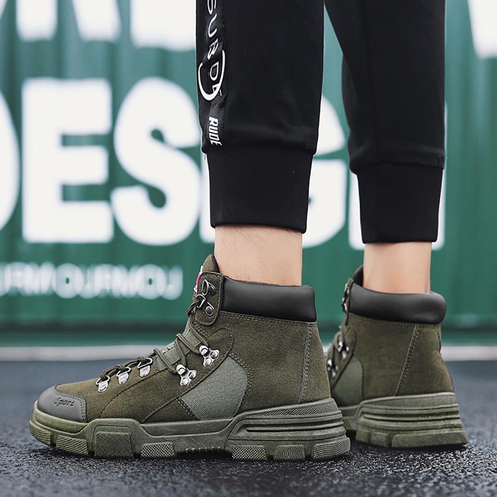 S2801 Men's Old Style Martin Boots EU41 Green